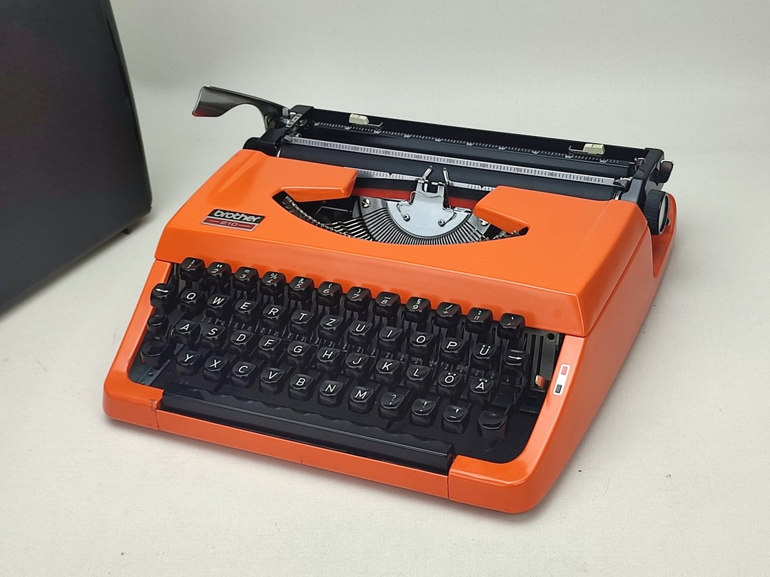 Popart Color! Brother 210 Working Typewriter With Case, 1980's Vintage ...