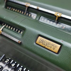 FACİT TK Model Mechanical Calculator, Working Calculator, Collectible ...