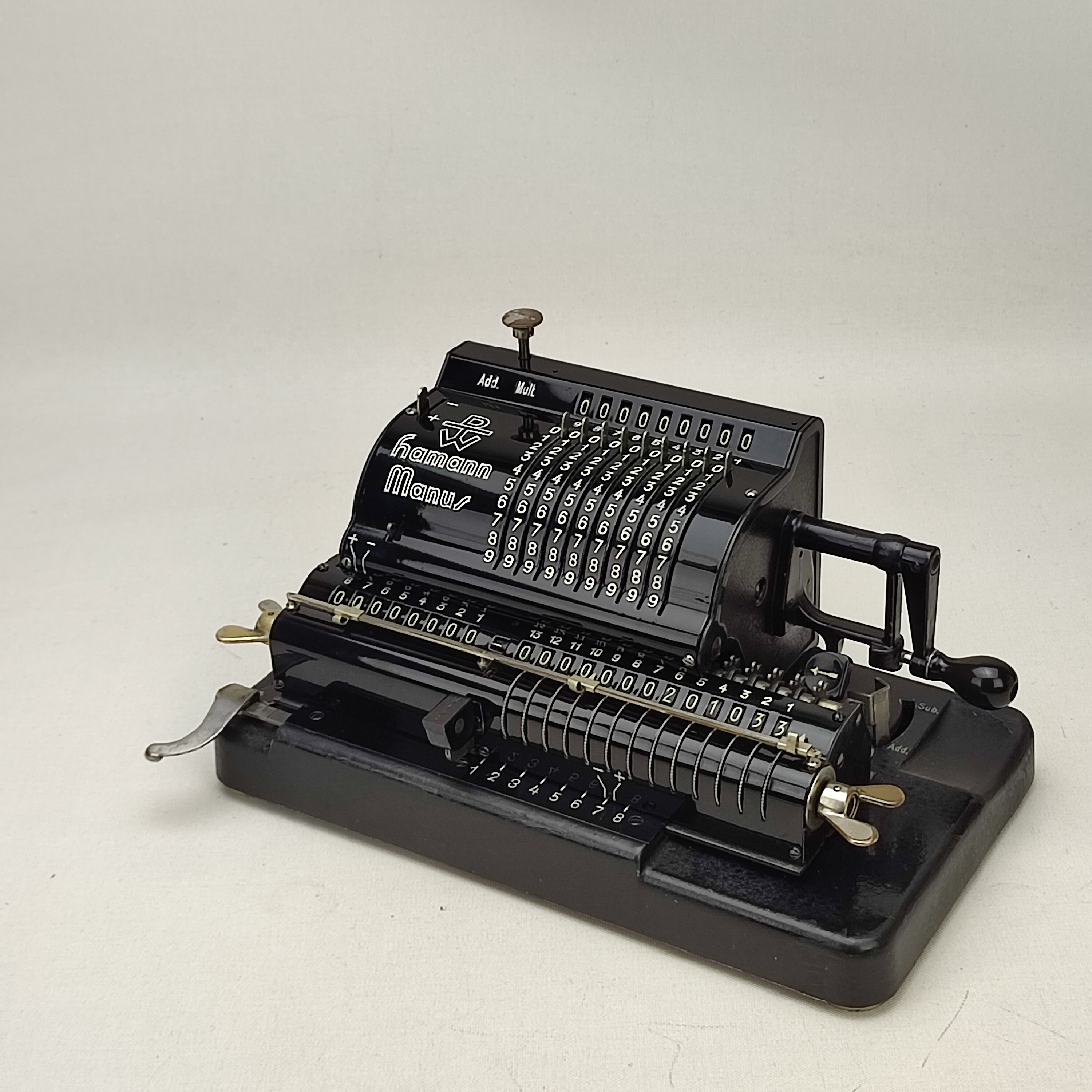 Collectible Hamann Manus C2 Mechanical Calculator, Antique Calculator ...