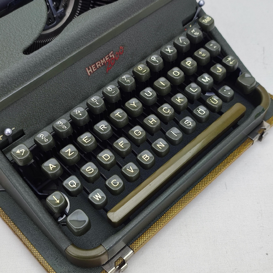Serviced Hermes 2000 Working Vintage Typewriter, Swiss Antique ...