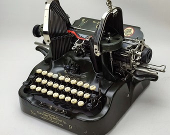 Fantastic Antique Oliver No. 9 Batwing Typewriter Excellent Working ...