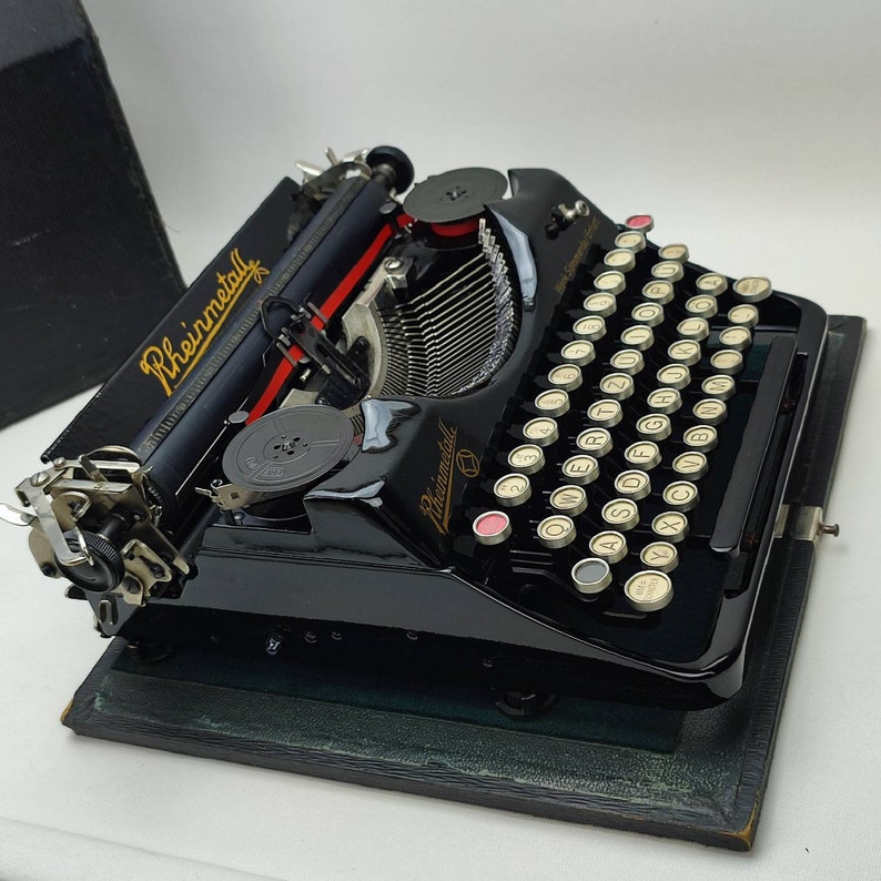 Rheinmetal Working Typewriter With Case, 1933's Portable & Antique ...