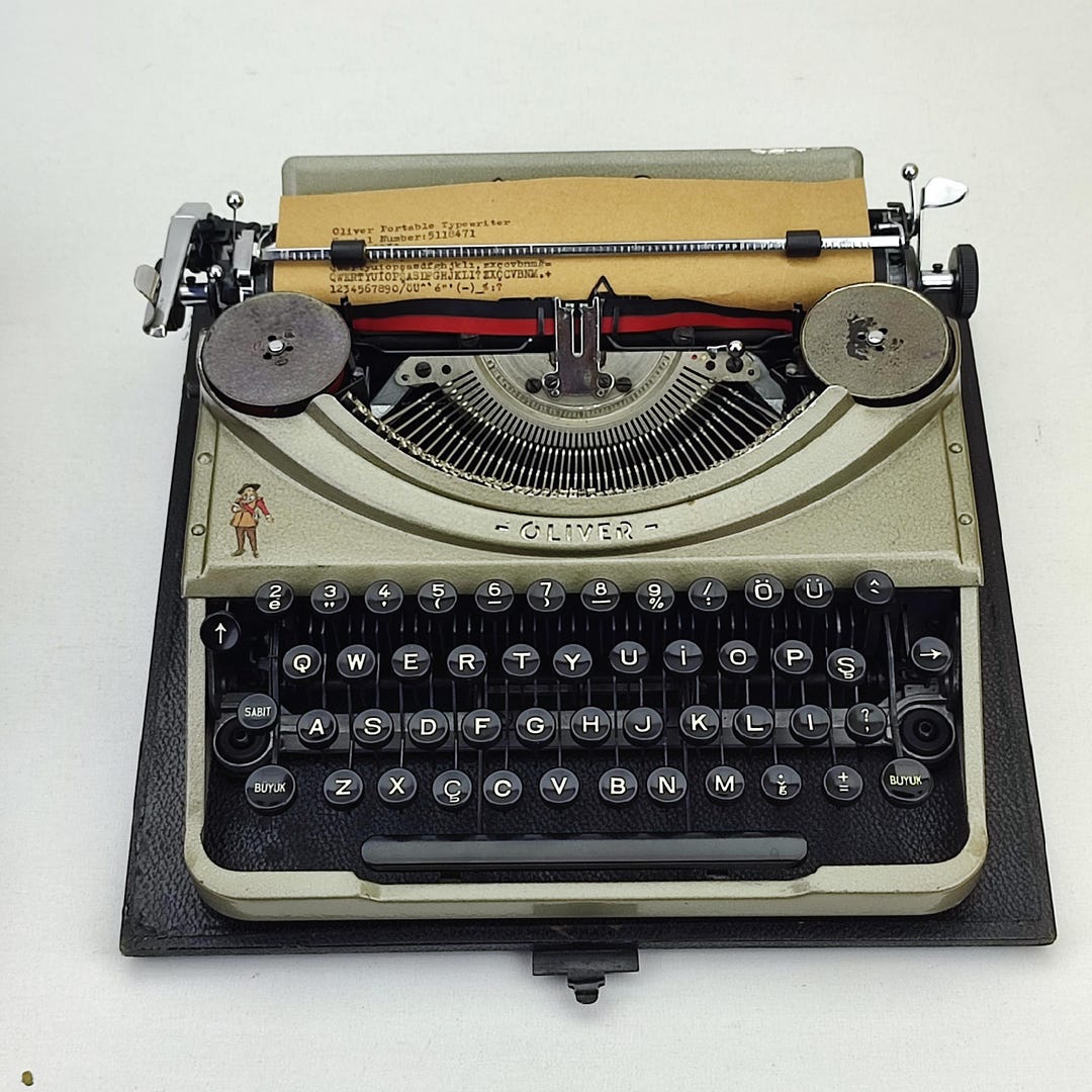 Oliver Portable Typewriter, Vintage Working Typewriter, Collectible ...