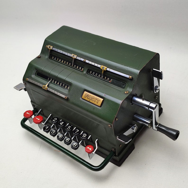 FACİT TK Model Mechanical Calculator, Working Calculator, Collectible ...