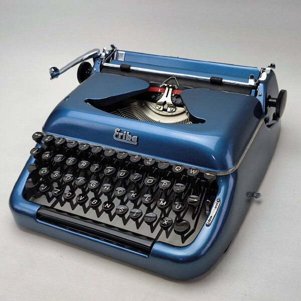 Blue Typewriter - Etsy