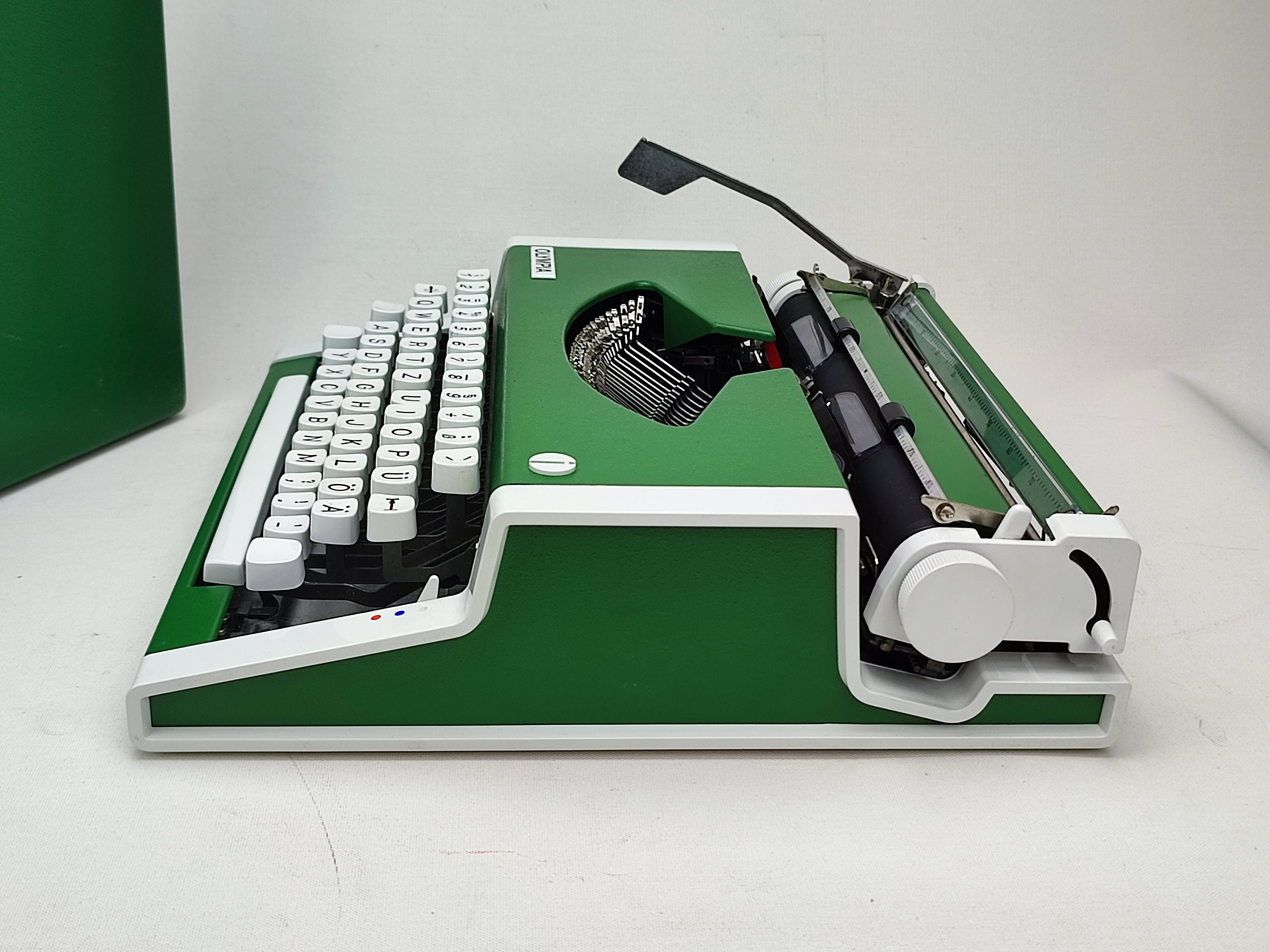 Mint Green Olympia Working Typewriter Clear Font Portable, Vintage ...