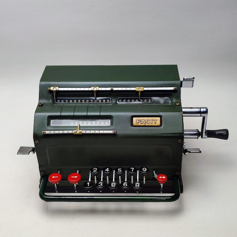 FACİT TK Model Mechanical Calculator, Working Calculator, Collectible ...