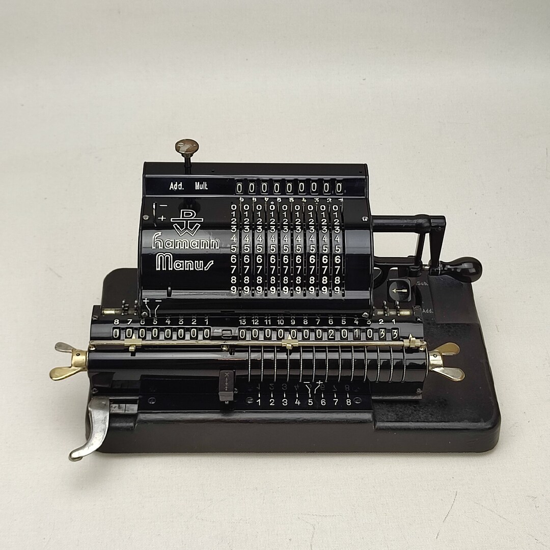 Collectible Hamann Manus C2 Mechanical Calculator, Antique Calculator ...