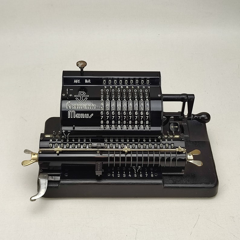 Collectible Hamann Manus C2 Mechanical Calculator, Antique Calculator ...