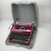 Cursive*! Adler Tippa Working Typewriter,İtalic Font, Writer Poet Gift ...