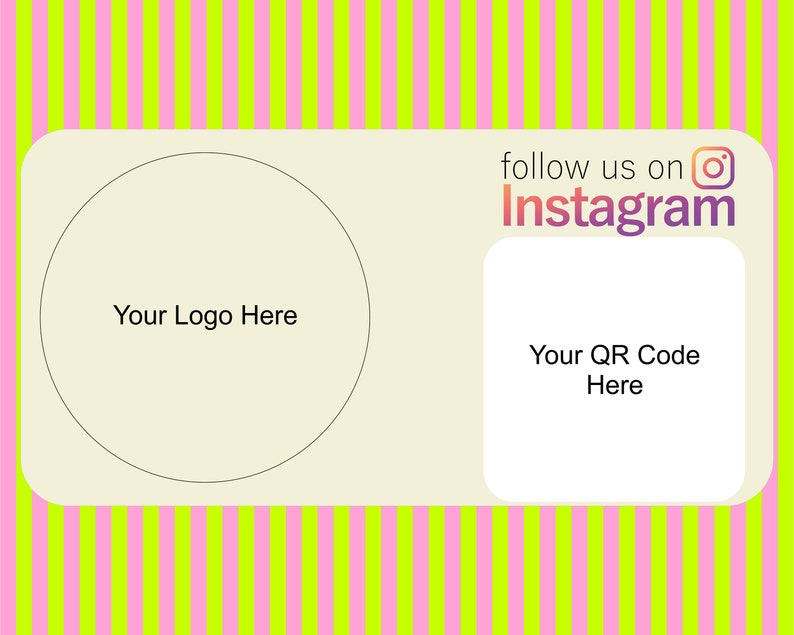 QR Code Social Media Stickers QR Code Thank You Labels Thank | Etsy