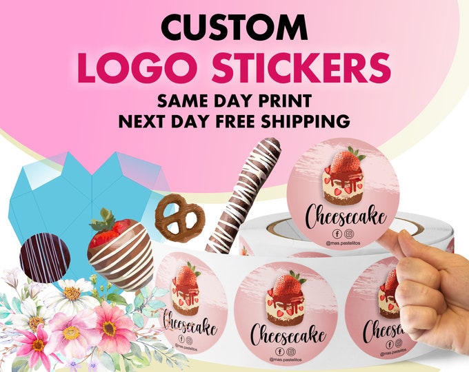 Custom Printed Logo Label Stickers on Roll for Your Product Packaging ...