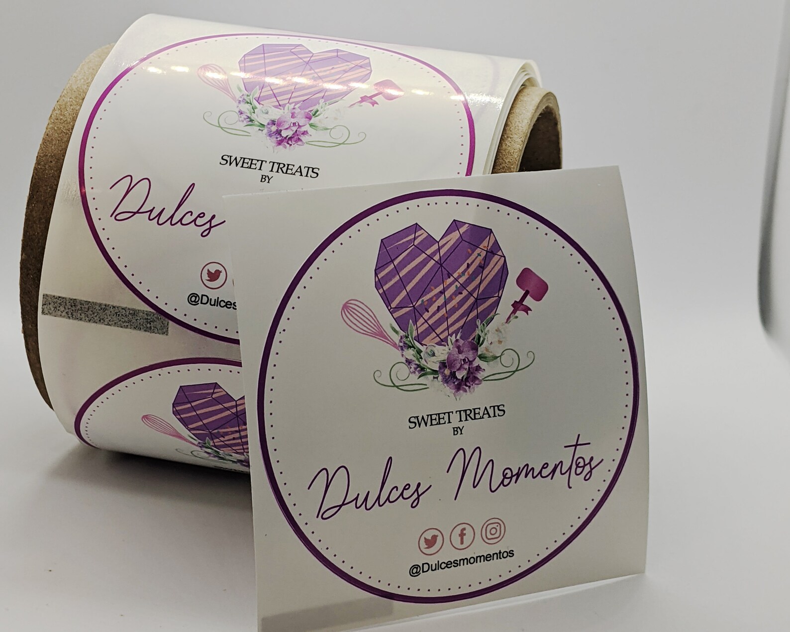 Personalized Logo Stickers: Custom Business Labels on Roll - Etsy