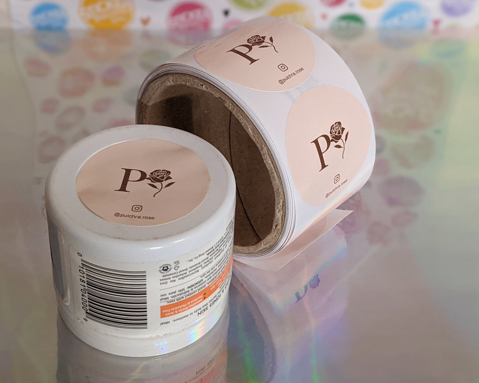 Custom Printed Logo Label Stickers on Roll for Your Product Packaging ...