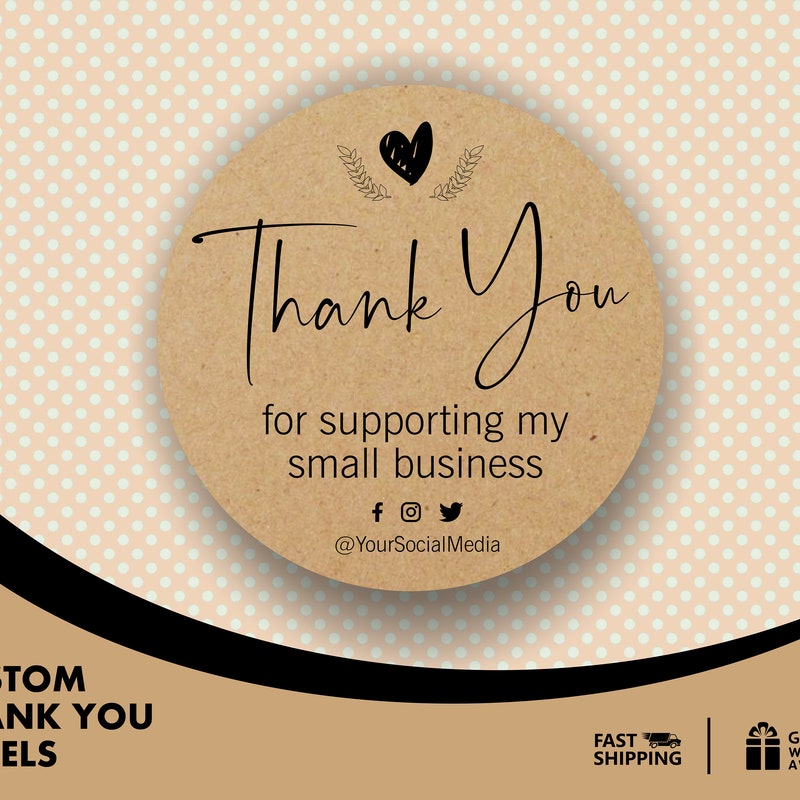 Thank You Bakery Stickers - Etsy