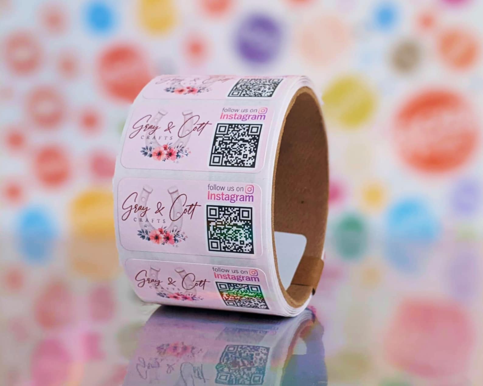 QR Code Social Media Stickers QR Code Thank You Labels Thank | Etsy