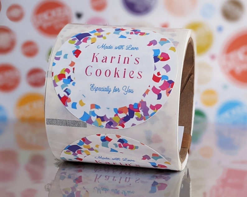 Custom Logo Stickers on Roll: Business & Event Labels - Etsy