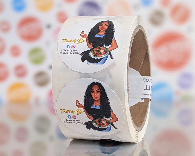 Personalized Business Logo Stickers. Custom Labels for Bakery. - Etsy