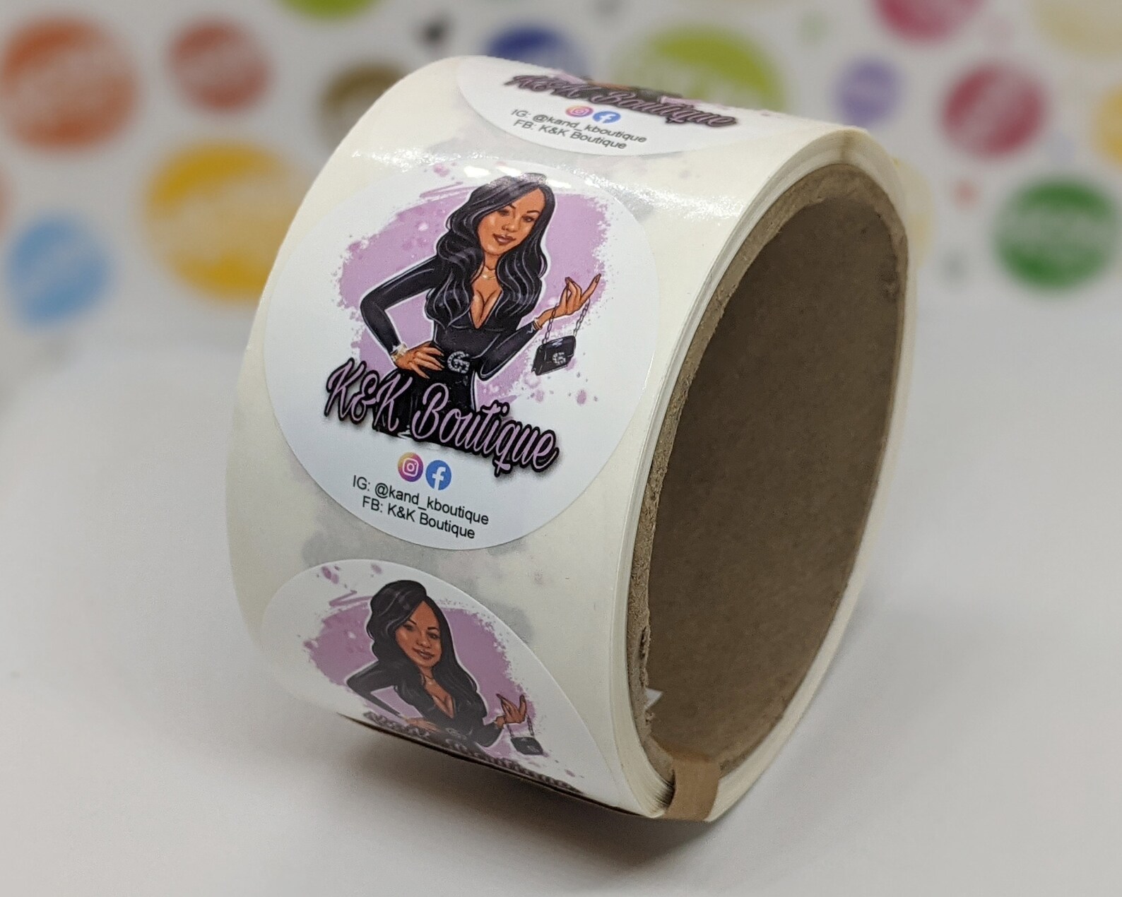 Custom Printed Logo Label Stickers on roll for your product | Etsy