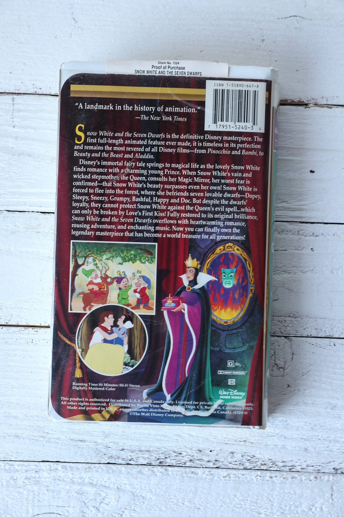 Snow White Disney Masterpiece Collection VHS - Etsy
