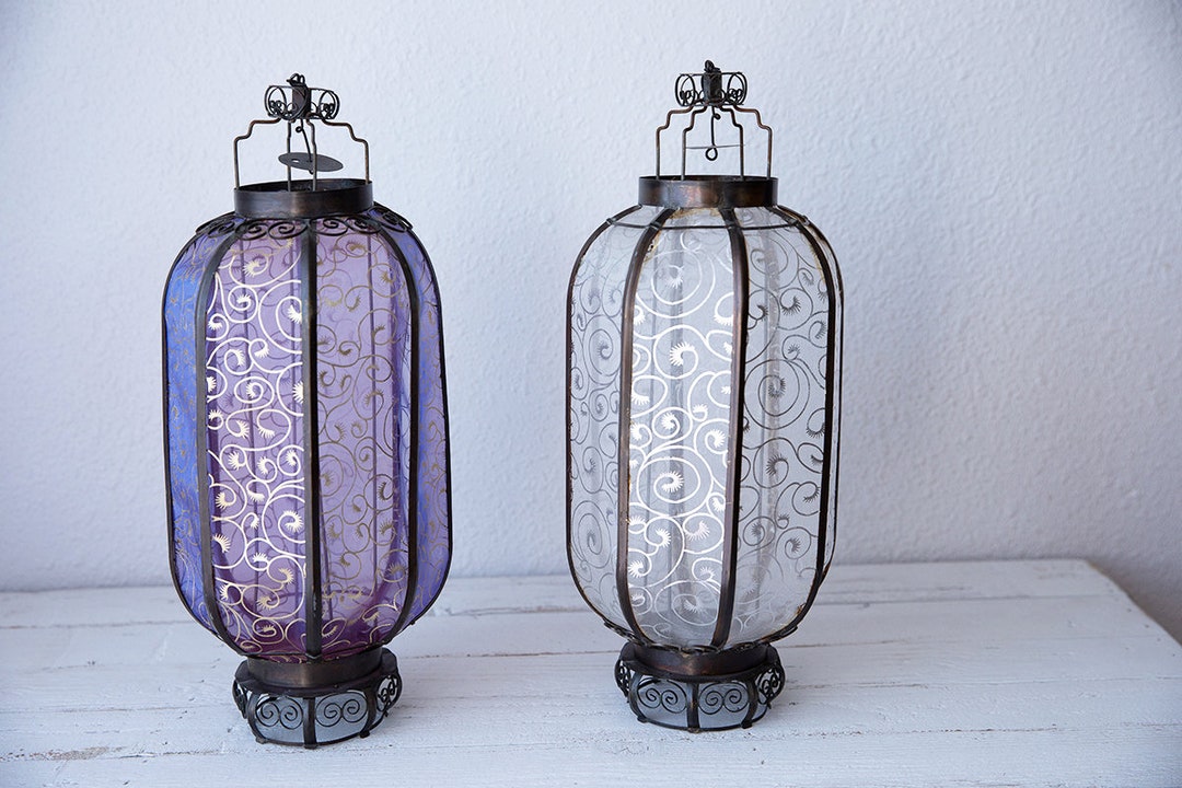 Vintage Fabric Lanterns - Etsy