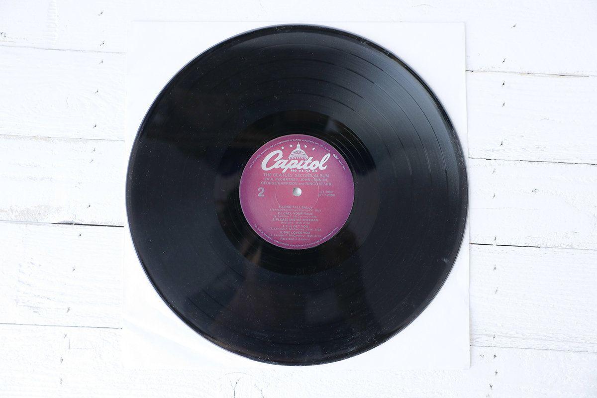 THE BEATLES Second Album Vinyl Purple Label Capitol Records ST-2080 - Etsy