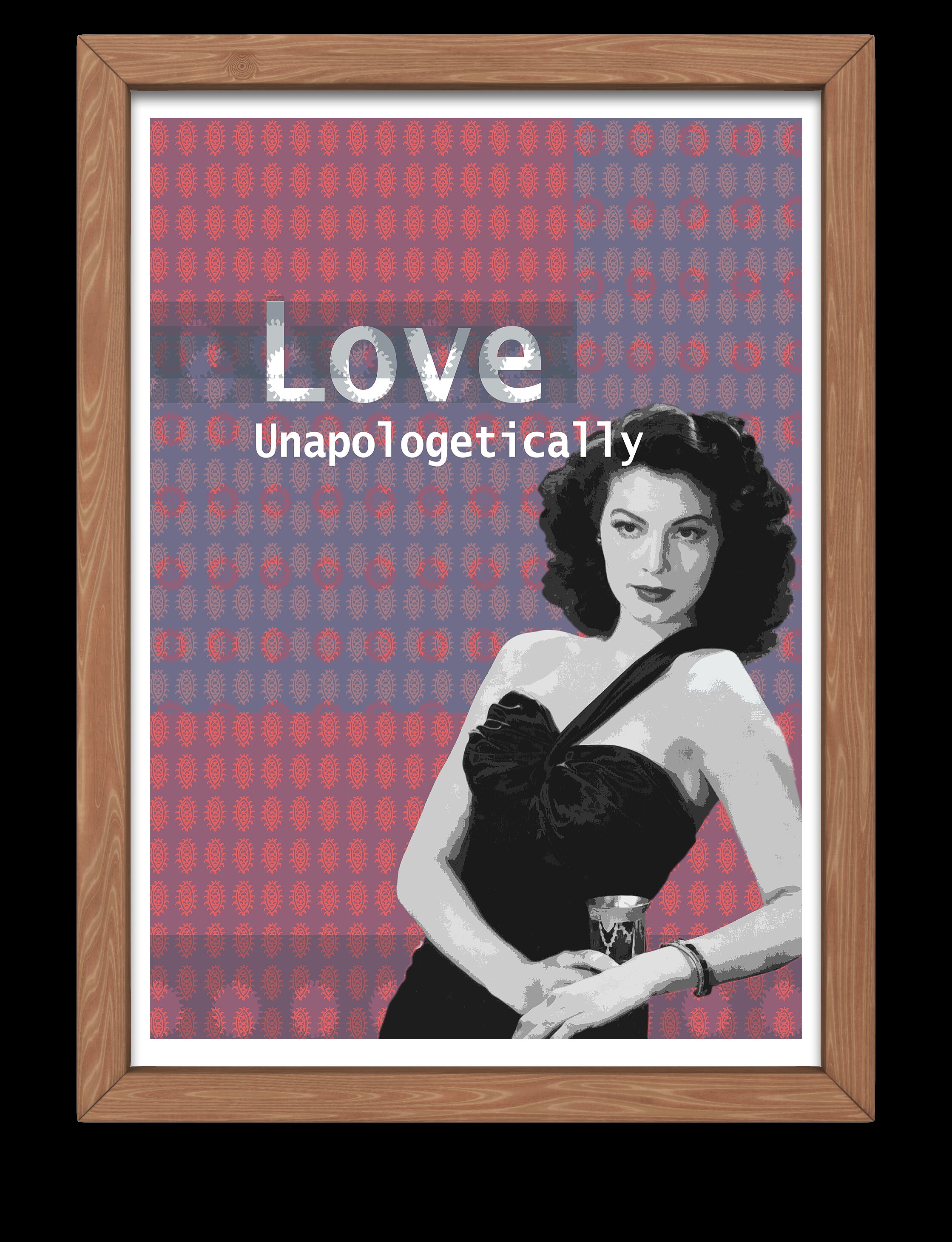 Movie Stars, Group of Five Digital Art Prints, Wall Art, 50s Fashion ...