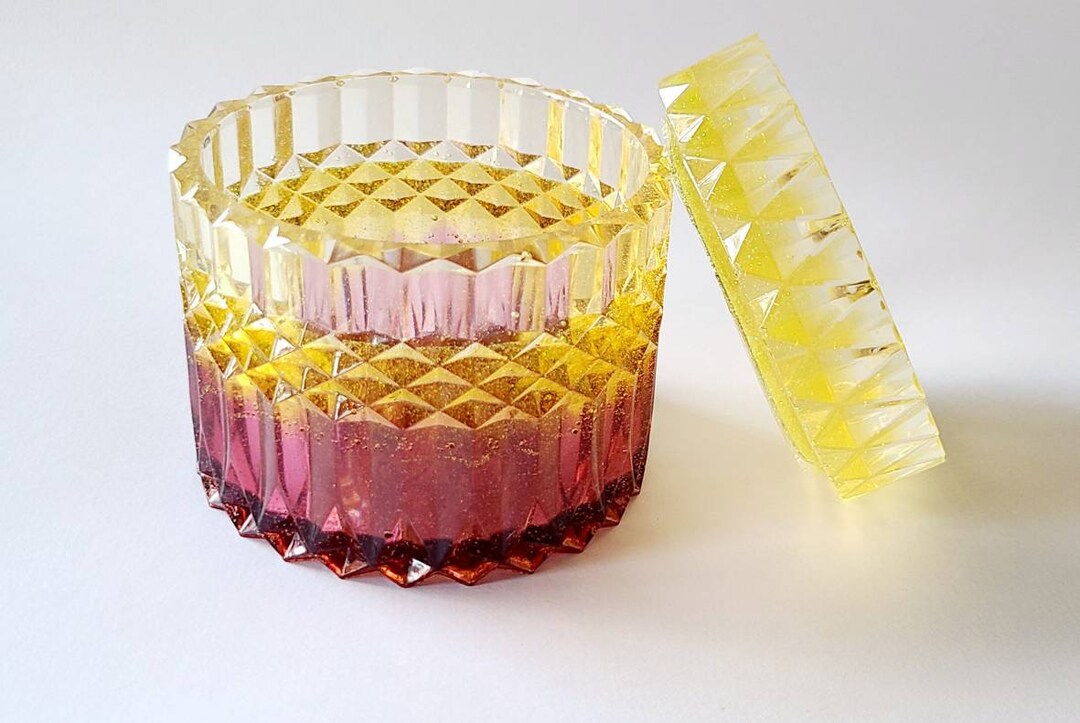 Vintage Style Container With Lid, Sunrise - Etsy