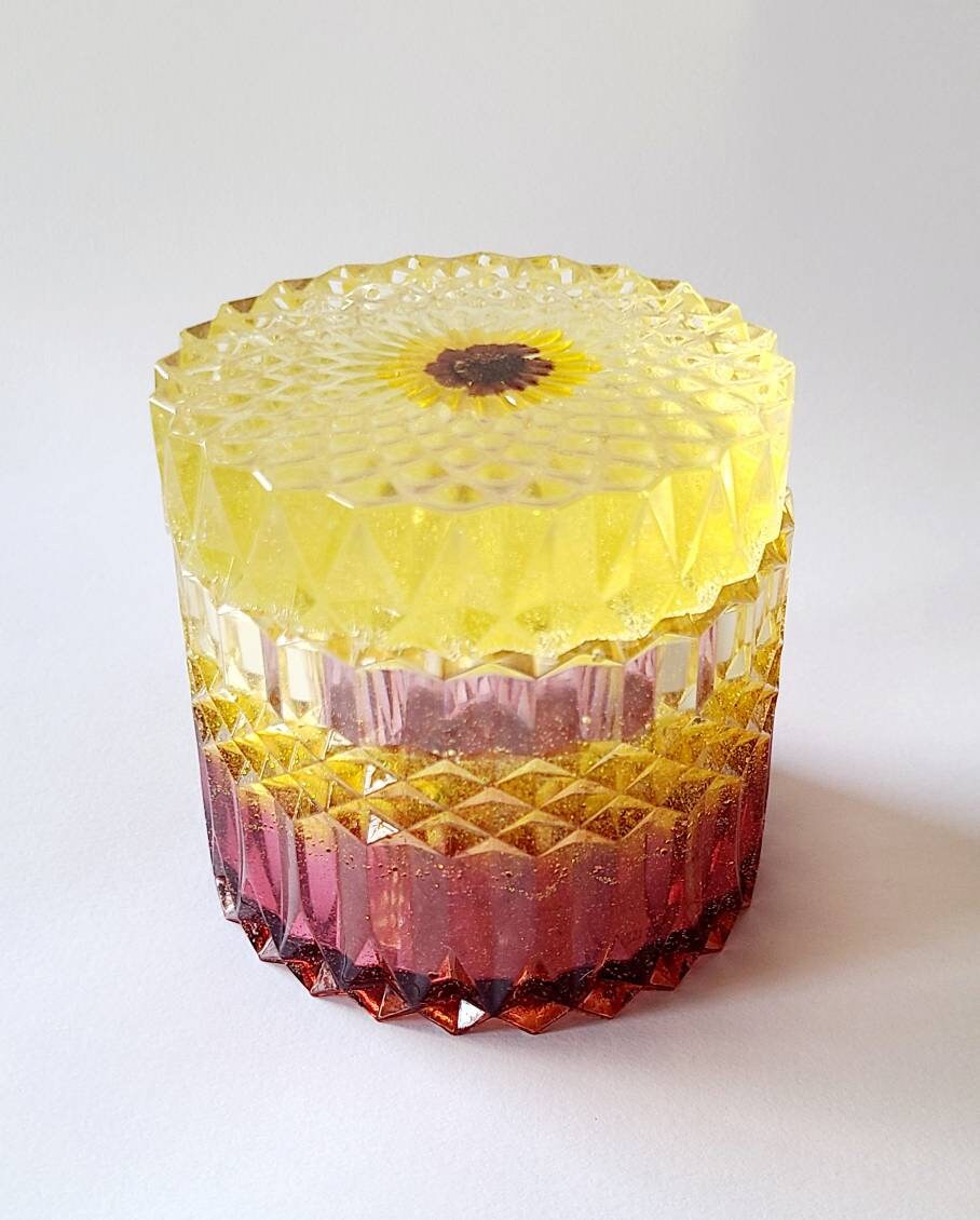 Vintage Style Container With Lid, Sunrise - Etsy