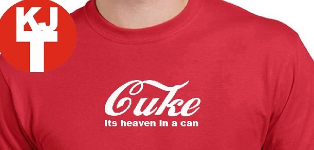 Mens / Ladies 'the IT Crowd - Cuke' Gildan / Heavy Cotton / Vinyl Print ...