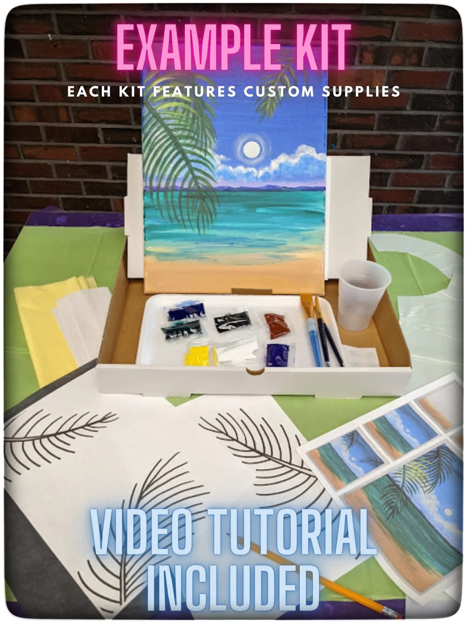 Paint Party Pack for 19 Video Tutorial Included - Etsy