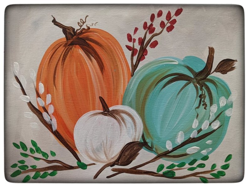 Pumpkin Patch Painting Kit With Online Tutorial - Etsy