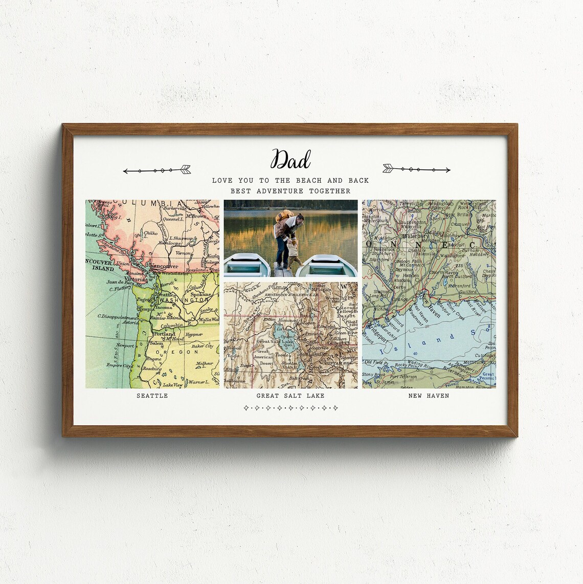 Couple Photos With Maps | Personalized Travel Art for Couple Map Prints ...