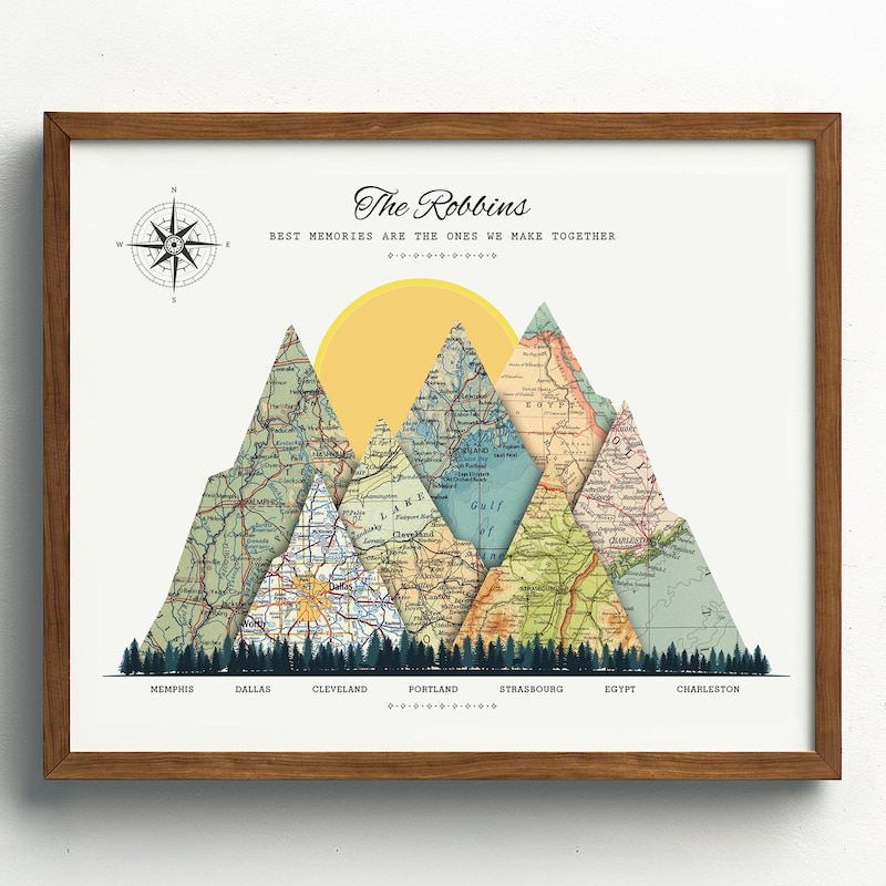 Multiple Map Art - Etsy