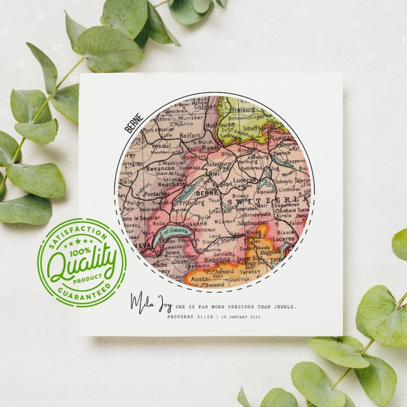 1-10 Personalized Couple Maps Anniversary Gift for Couples - Etsy