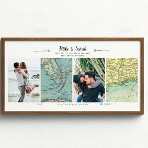 Customized Couple Photos | Personalized Map Prints With Photos for ...