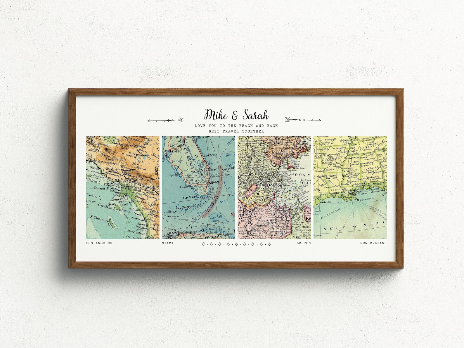 Customized Couple Photos | Personalized Map Prints With Photos for ...