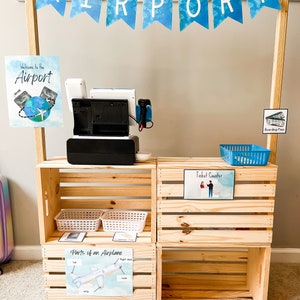 Airport Dramatic Play Printable Set, Preschool Classroom (digital ...