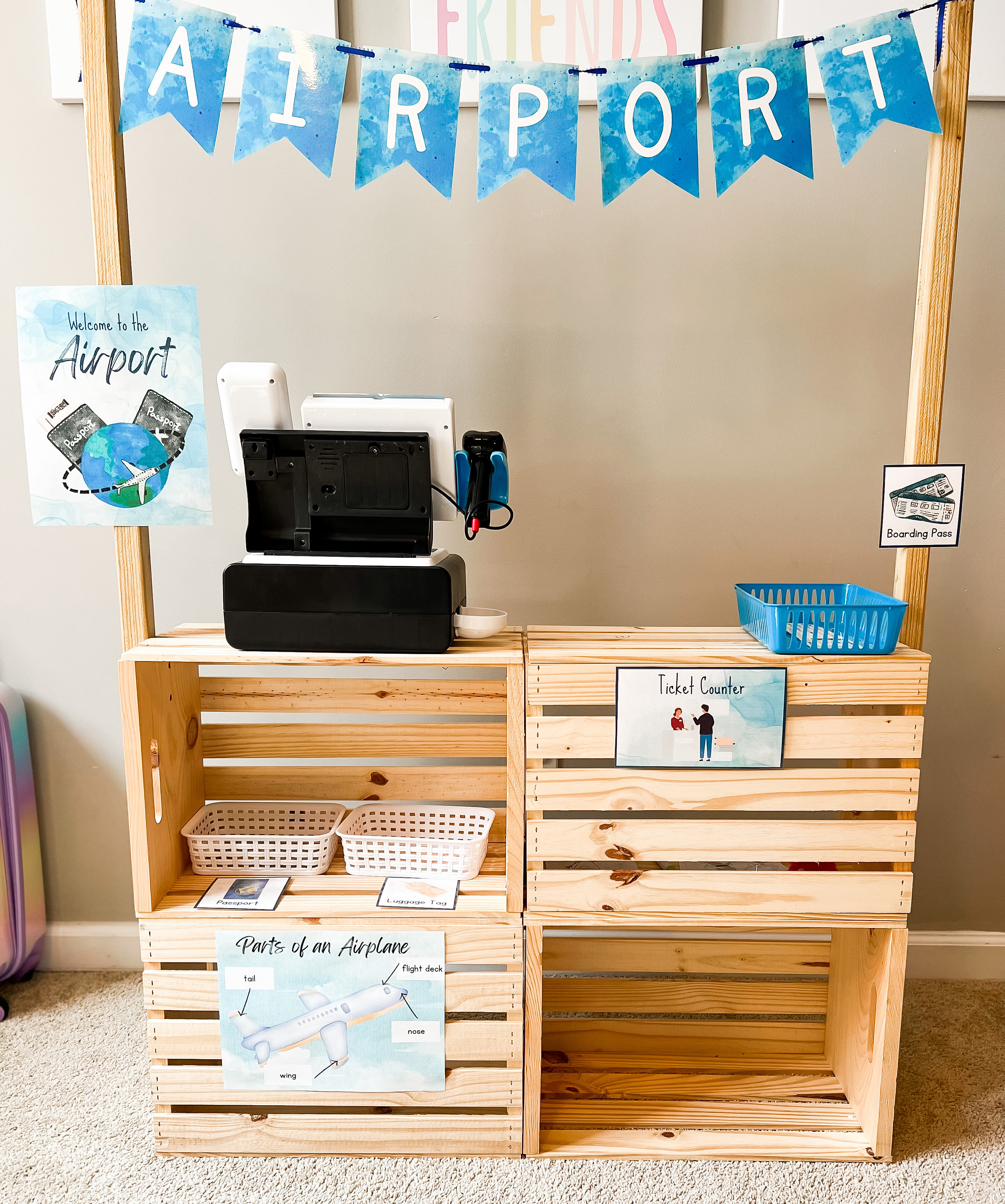 Airport Dramatic Play Printable Set, Preschool Classroom (digital ...