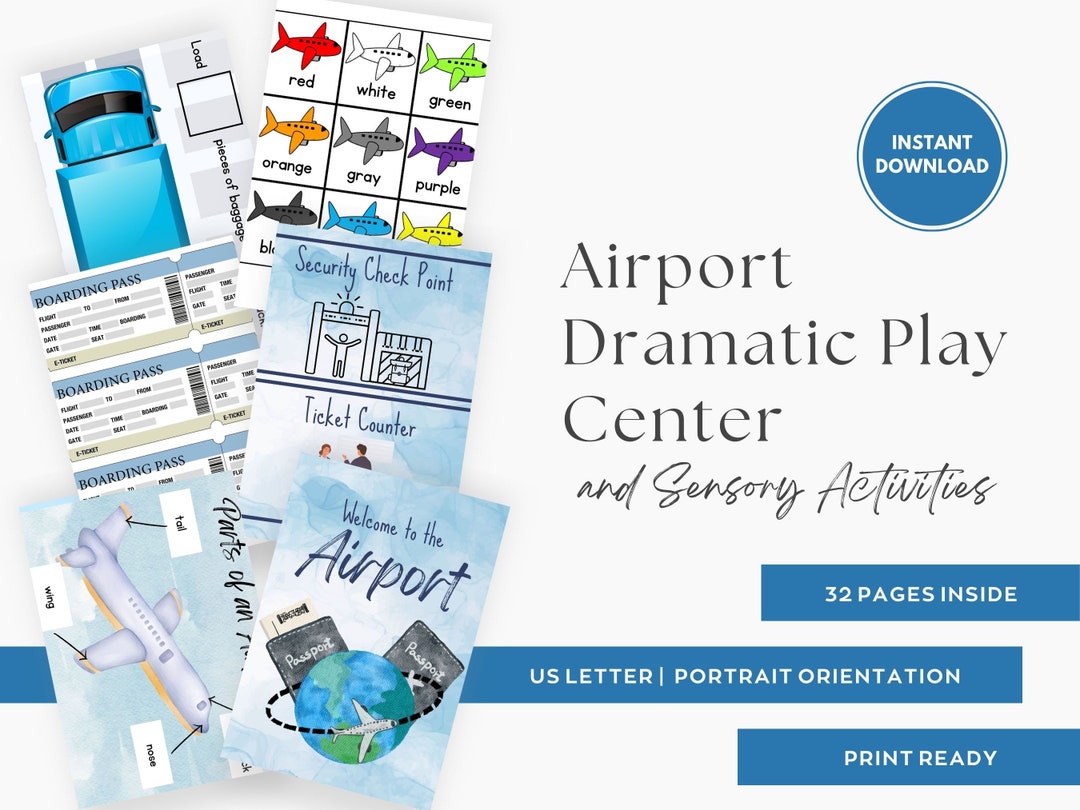 Airport Dramatic Play, Pretend Play, Classroom Dramatic Play, Playroom ...