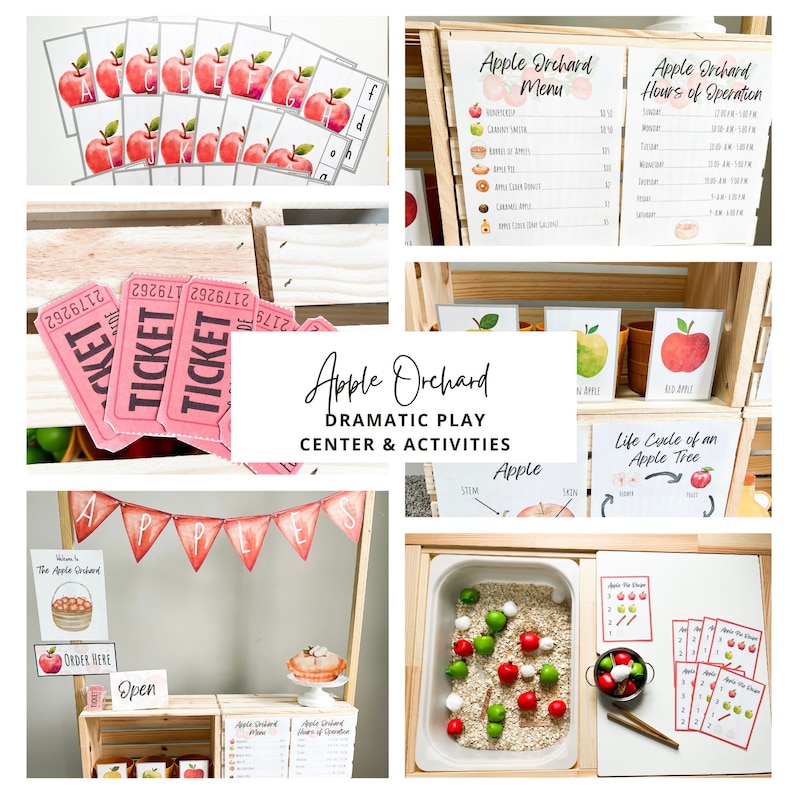 Apple Orchard Dramatic Play Center DIGITAL DOWNLOAD - Etsy