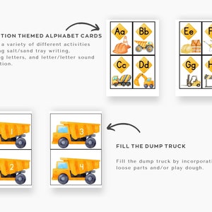 Construction Themed Bundle, Preschool Printables, Construction ...