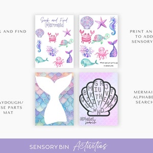 Mermaid Themed Bundle, Preschool Printable, Preschool Activities ...