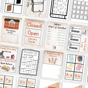 Library Dramatic Play Center, Sensory Bin, Preschool Center, Homeschool ...