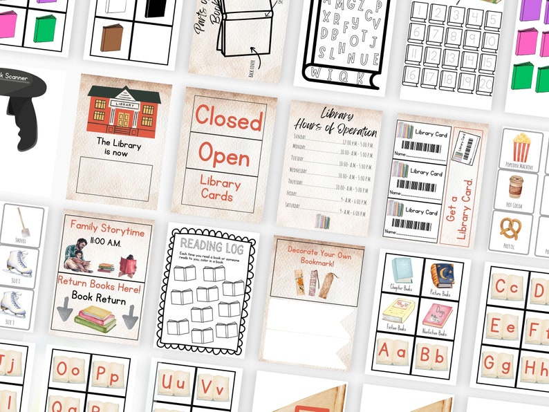 Library Dramatic Play Center, Sensory Bin, Preschool Center, Homeschool ...