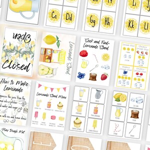 Lemonade Stand Dramatic Play Center and Sensory Activities, DIGITAL ...