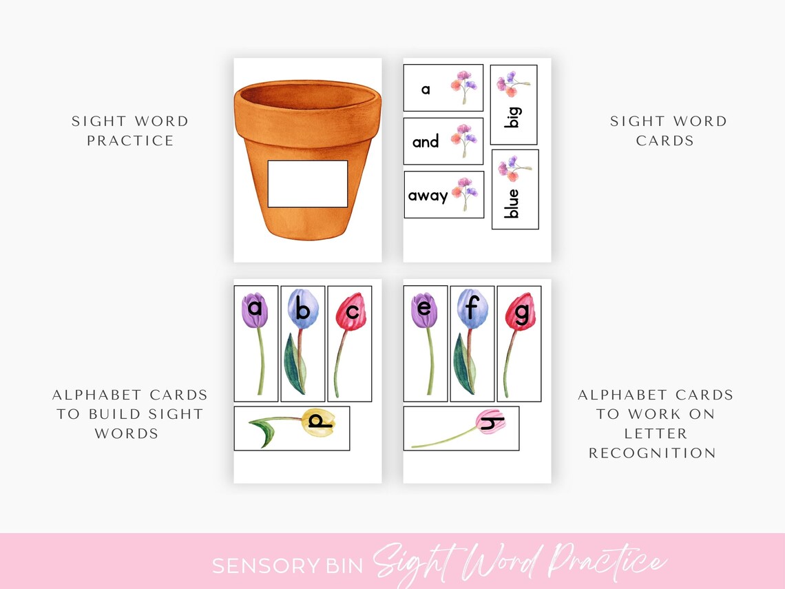 Flower Themed Bundle Flower Unit Study Preschool Printable - Etsy