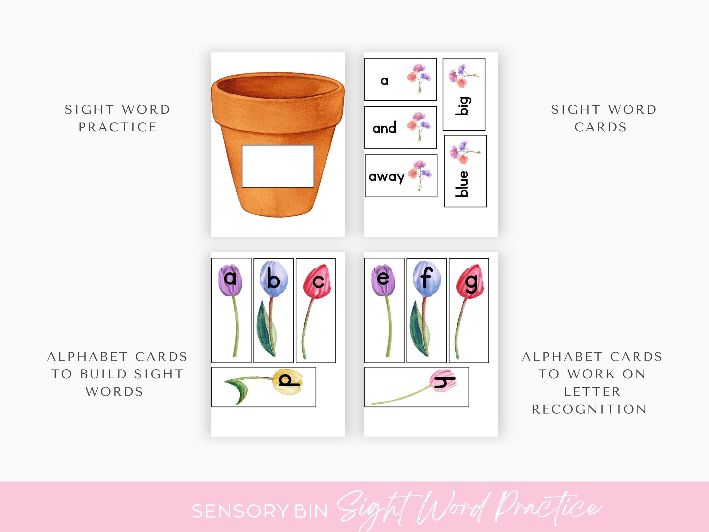 Flower Themed Bundle, Flower Unit Study, Preschool Printable, Preschool ...