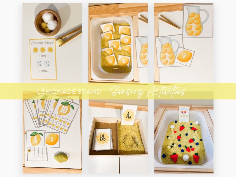 Lemonade Stand Dramatic Play Center and Sensory Activities, DIGITAL ...