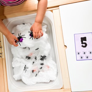 Halloween Themed Sensory Bin Activities ONLY, Recipe Cards and Spider ...